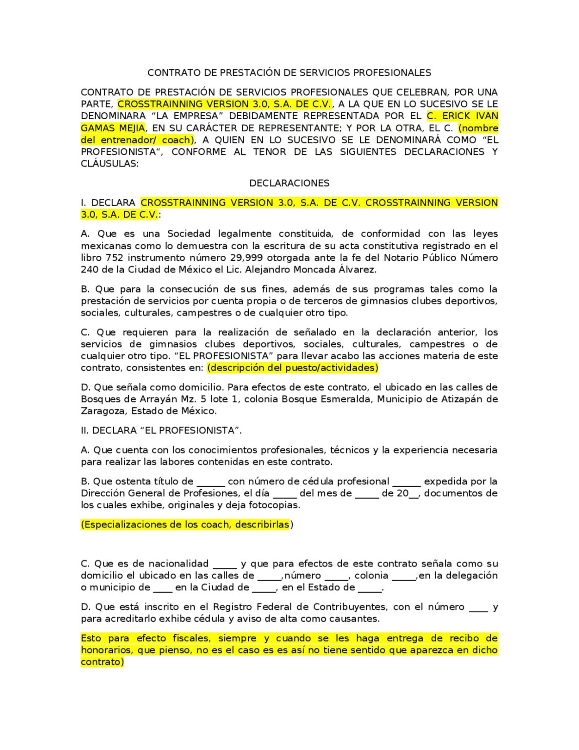 Contrato Personal Trainer: Tu Escudo Legal | Salud & Movimiento